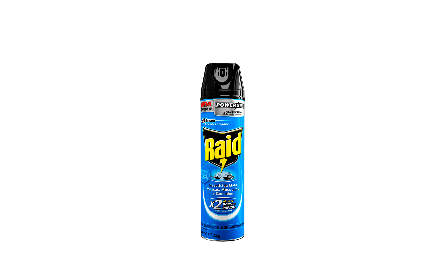 RAID AZUL INSECTICIDA MMM 380 CC.
