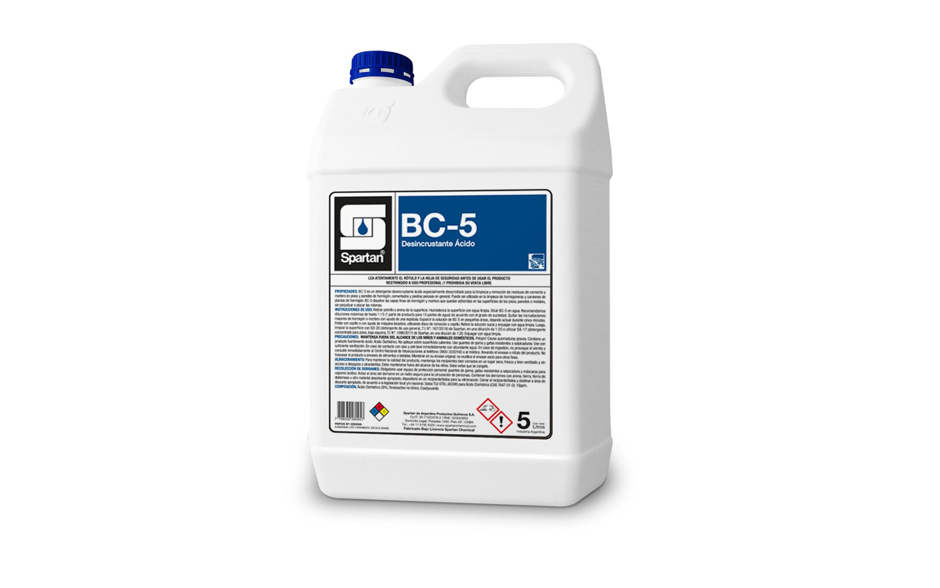 BC-5 DESINCRUSTANTE ACIDO CONCENTRADO SPARTAN