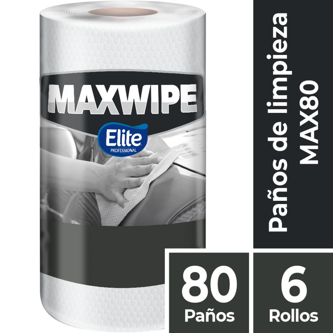 PAÑO MAXWIPE (T/WYPALL) 6 ROLLOS X 80 PAÑOS 114G